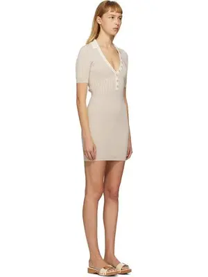 JACQUEMUS X SSENSE -  Exclusive Beige 'La Robe Polo' Dress