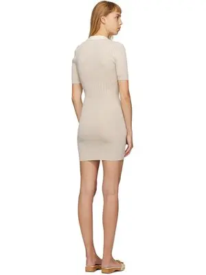 JACQUEMUS X SSENSE -  Exclusive Beige 'La Robe Polo' Dress