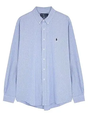 1/OFF PARIS Ralph Lauren Blue Checked Cotton Shirt