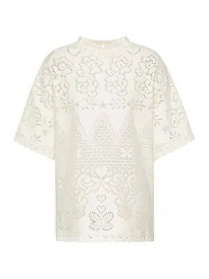 Valentino Garavani Pointelle Cotton Top
