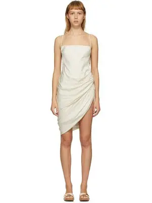 JACQUEMUS X SSENSE -  Exclusive Off-White 'La Robe Saudade' Dress