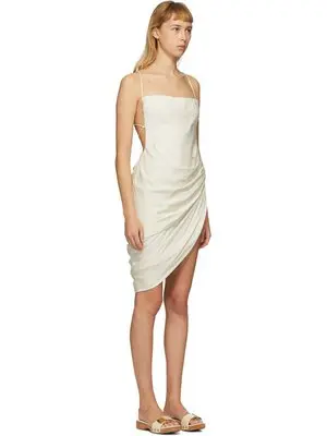 JACQUEMUS X SSENSE -  Exclusive Off-White 'La Robe Saudade' Dress