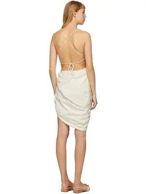 JACQUEMUS X SSENSE -  Exclusive Off-White 'La Robe Saudade' Dress