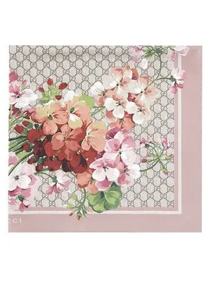 Gucci Gg Blooms Silk Scarf