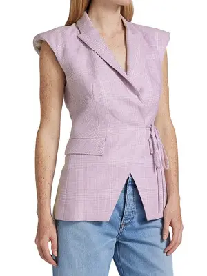Veronica Beard Geraldine Linen Vest