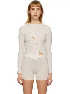 JACQUEMUS X SSENSE - Exclusive Off-White 'La Maille Pau' Sweater