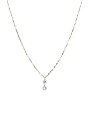 PERSEE - 18k Gold Double Diamond Danae Necklace