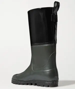 ludwig reiter - Gardener Rubber And Patent-Leather Rain Boots