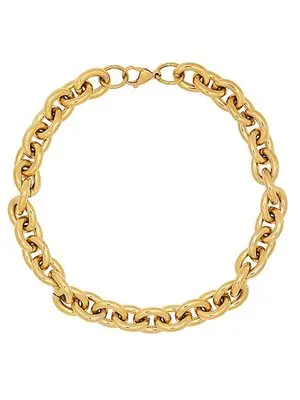 Fallon Alexandria Rolo Gold-plated Chain Necklace