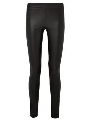 THE ROW Moto Stretch-leather Leggings