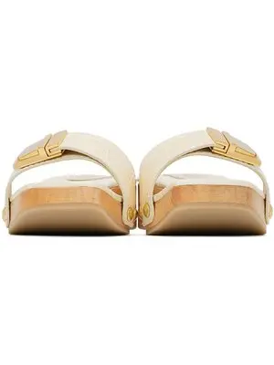JACQUEMUS X SSENSE -  Exclusive Beige Croc 'Les Tatanes' Sandals