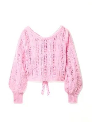 LoveShackFancy Open-knit Sweater