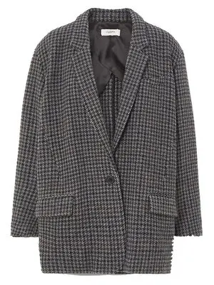 Isabel Marant Kaito Houndstooth Wool-tweed Blazer