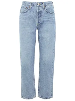 AGOLDE Parker Blue Straight-leg Jeans
