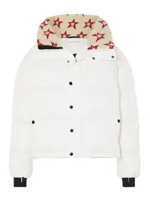 Perfect Moment Oslo Printed Faux Fur-trimmed Quilted Down Ski Jacket
