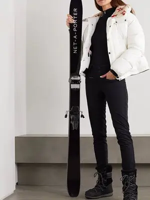 Perfect Moment Oslo Printed Faux Fur-trimmed Quilted Down Ski Jacket