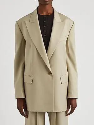 LOW CLASSIC Sand Wool Blazer