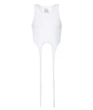 Helmut Lang Cropped Stretch-woven Top