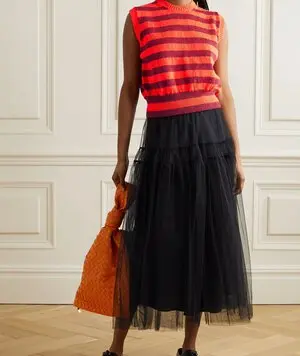 MOLLY GODDARD - Claus Striped Wool Tank