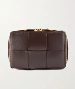 Bottega Veneta Intrecciato Leather Cosmetics Case