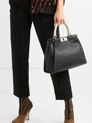 Fendi Peekaboo Leather Tote