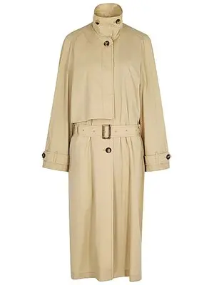 LOW CLASSIC Sand Cotton-blend Trench Coat