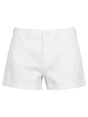 Paige Jimmy Jimmy White Stretch-denim Shorts