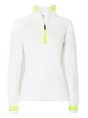 Bogner Dimitra Striped Stretch-jersey Turtleneck Top
