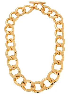 KENNETH JAY LANE Crystal-embellished Gold-tone Chain Necklace