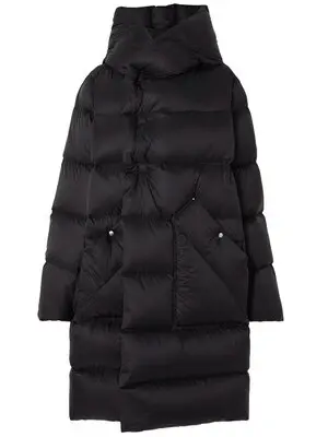 Rick Owens Hooded Quilted Shell Down Coat