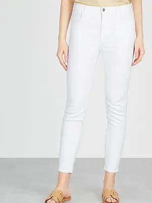J Brand Alana White Skinny Jeans
