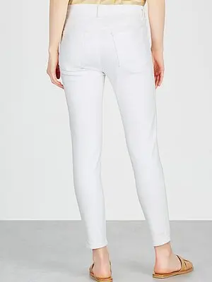 J Brand Alana White Skinny Jeans