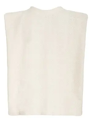 Johanna Ortiz-Obelisk Sleeveless Cotton-Blend Top