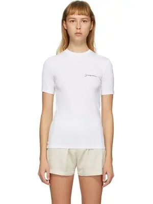 JACQUEMUS X SSENSE -  Exclusive White 'Le T-Shirt De Collection' T-Shirt