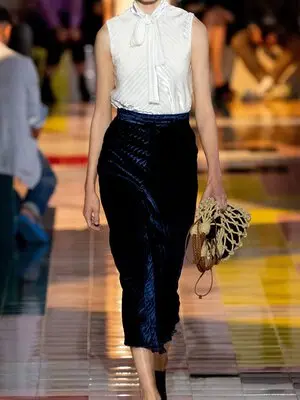 Prada Leather And Macrame Tote