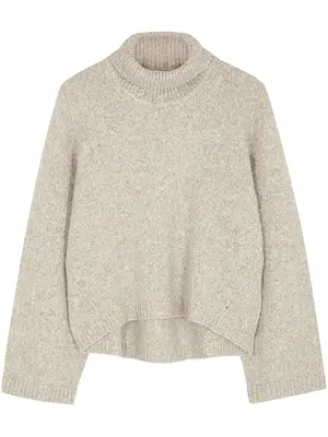 TOTEME Ravenna Oatmeal Wool-blend Jumper