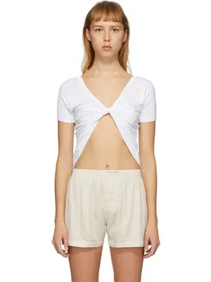 JACQUEMUS X SSENSE - Exclusive White 'Le T-Shirt Sprezza' T-Shirt
