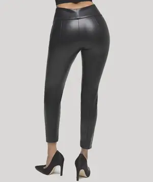 Good American - Boss High Waist Faux Leather Leggings