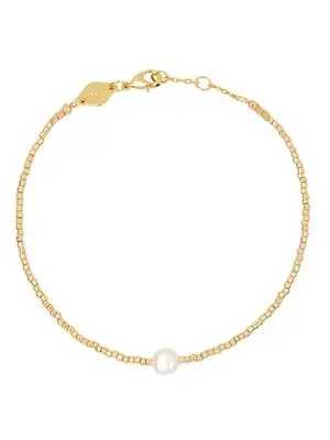 Anni Lu Pearly 18kt Gold-plated Beaded Bracelet
