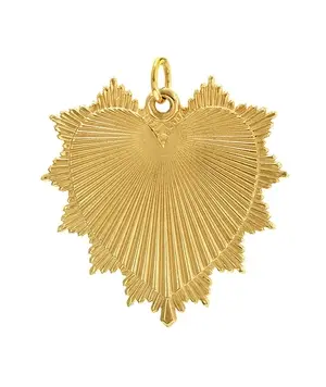 FOUNDRAE-Large Plain Yellow Gold Heart Medallion