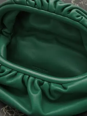 Bottega Veneta The Chain Pouch Gathered Leather Belt Bag