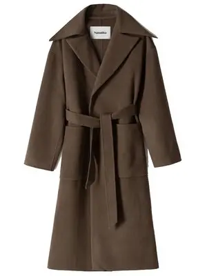 Nanushka Soa Double Wool Trench Coat - One-color