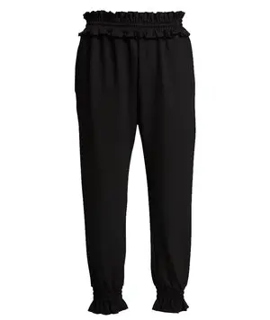 Simone Rocha Ruched Waist Cropped Joggers - One-color