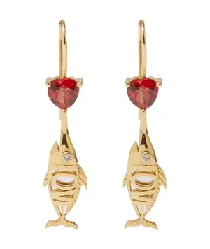 Daniela Villegas Flechado Diamond, Sapphire & 18KT Gold Earrings - One-color
