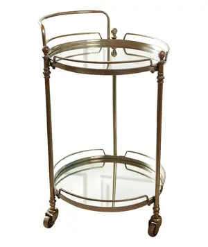 HOUSE NO. 9 BY HOME LOVE House No.9 By Home Love 2-Tier Circular Bar Trolly - One-color