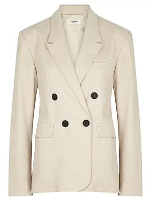 Isabel Marant Neskia Cream Double-breasted Blazer