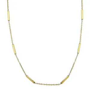 JENNIFER MEYER Bar Chain Yellow Gold Necklace