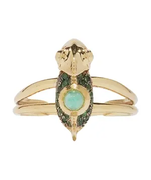 Daniela Villegas Preemie Chameleon Tsavorite & 18KT Gold Ring - One-color