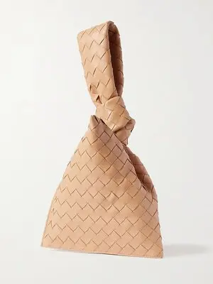 Bottega Veneta The Mini Twist Knotted Intrecciato Leather Clutch