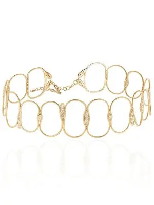 Fernando Jorge Fluid Chain Diamond 18k Yellow Gold Choker